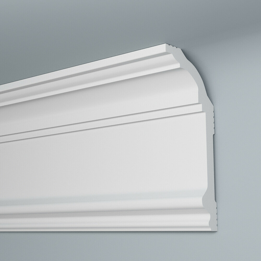 Плинтус потолочный из пенополистирола 65х155х2000 мм Плинтэкс J 65/155