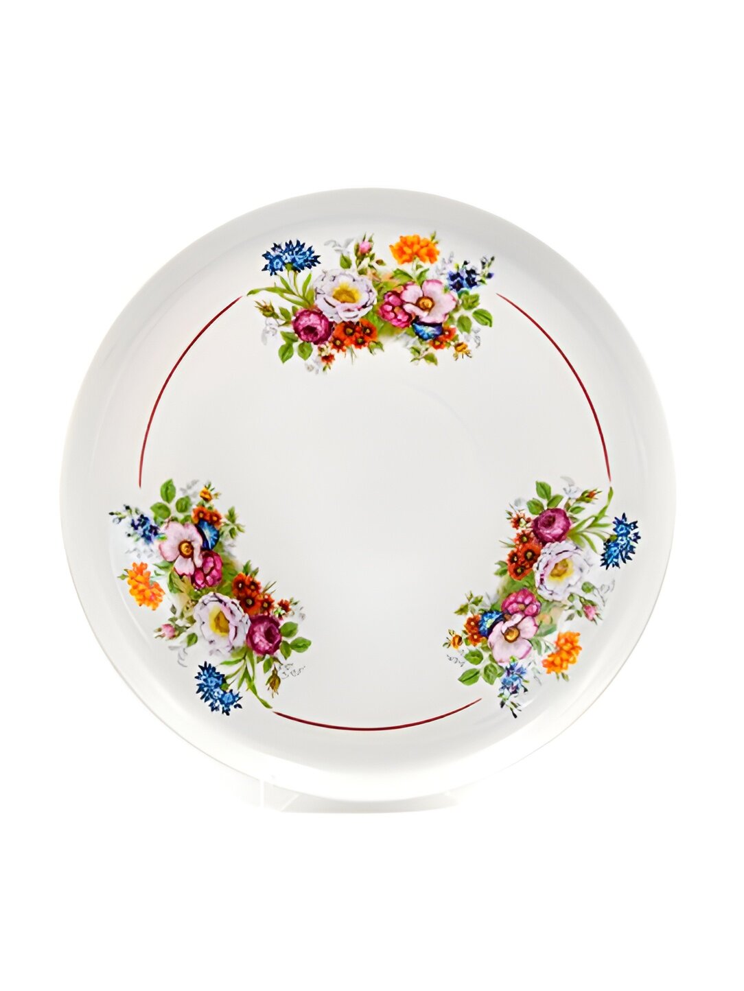 Блюдо Добрушский фарфоровый завод Букет цветов