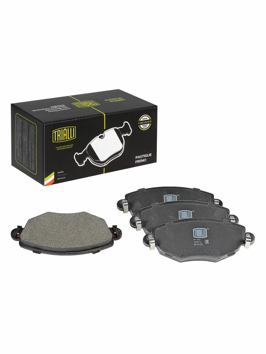 Колодки тормозные дисковые передние TRIALLI PF1007 для а/м FORD MONDEO, JAGUAR X-TYPE