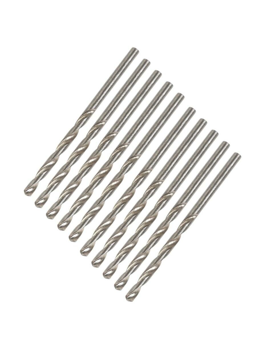 Сверло по металлу ЛОМ, HSS, цилиндрический хвостовик, 3 х 60 мм, 10 шт.