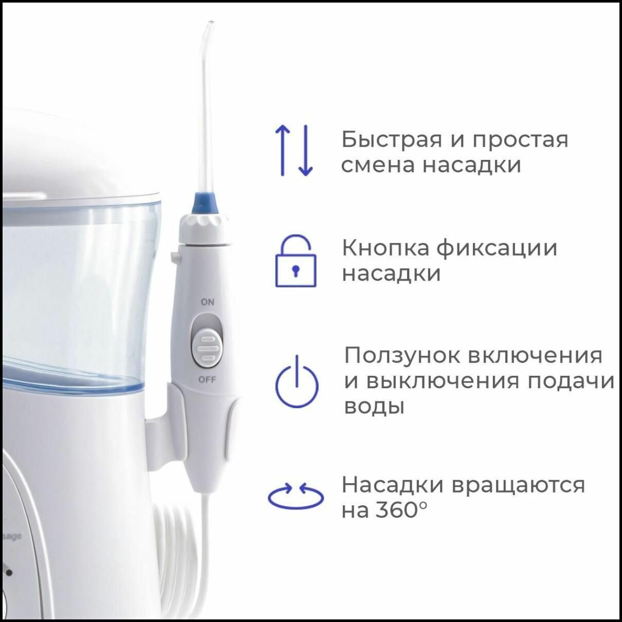 Ирригатор для полости рта Revyline RL 500 белый, Ревилайн