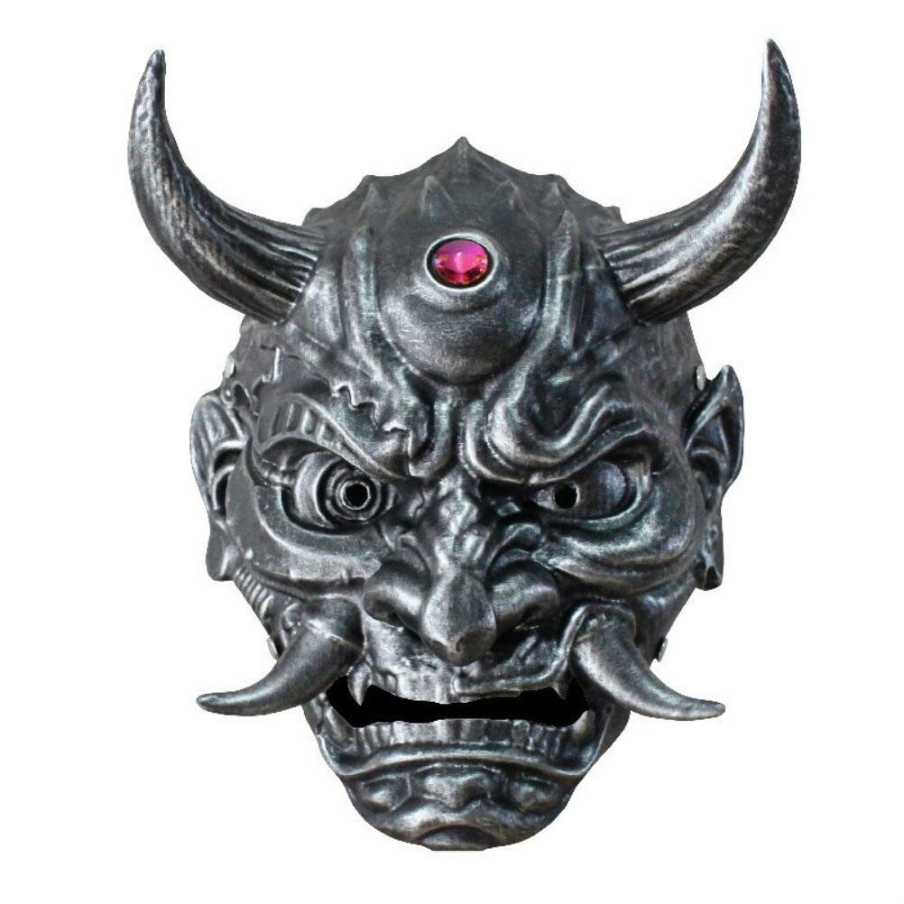 Японская маска демона Ханья (Праджня) для лица, для карнавала, Хэллоуина, буддийского косплея.