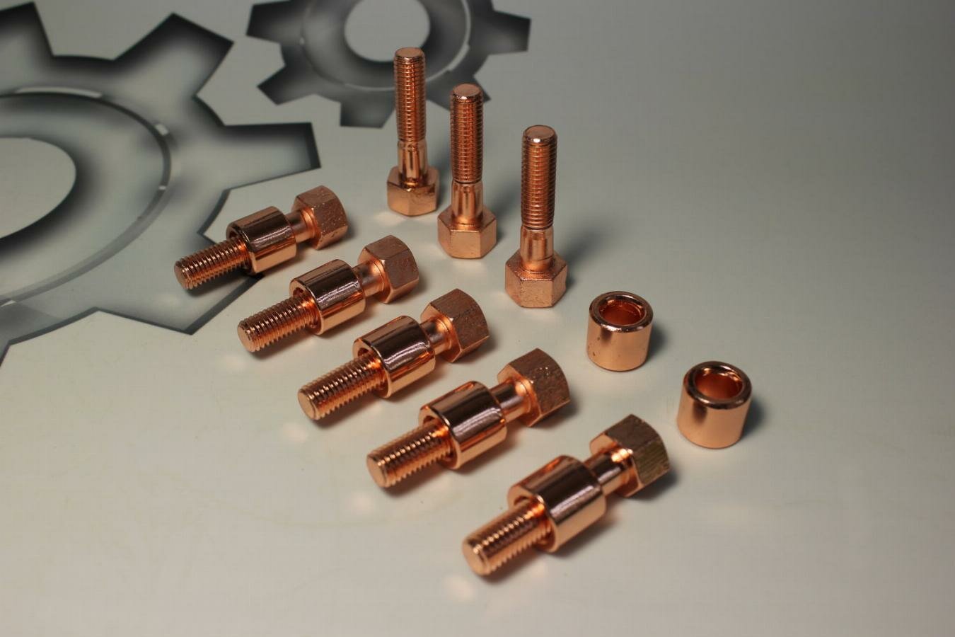 Болт М10*45 выпускного коллектора с втулкой медный МАЗ дв. ЯМЗ 240Н-1008504-10 (Спецмаш)