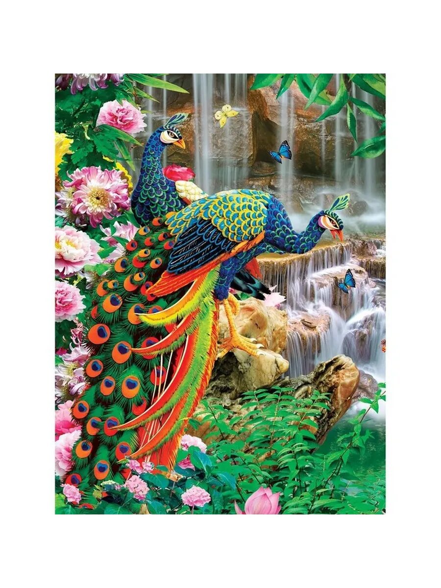 Павлины: алмазная мозаика для творчества и уюта