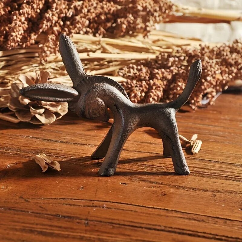 1 шт чугунная фигурка осла, украшение для домашнего рабочего стола своими руками