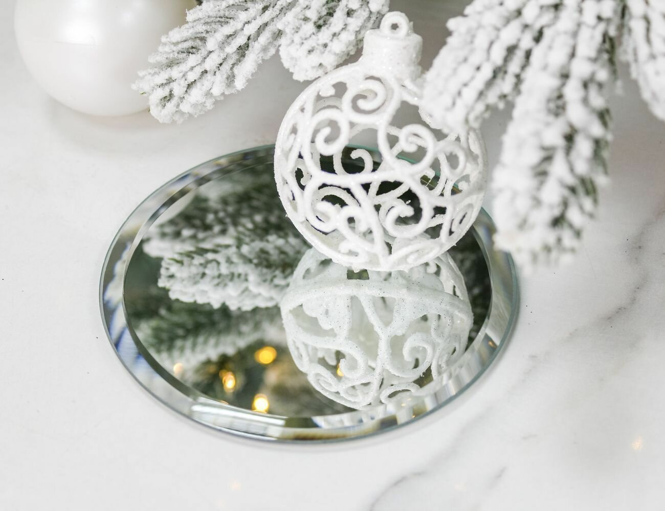 Стеклянная тарелка зеркало мерлина, зеркальная, 12 см, 4 SEASONS 30198