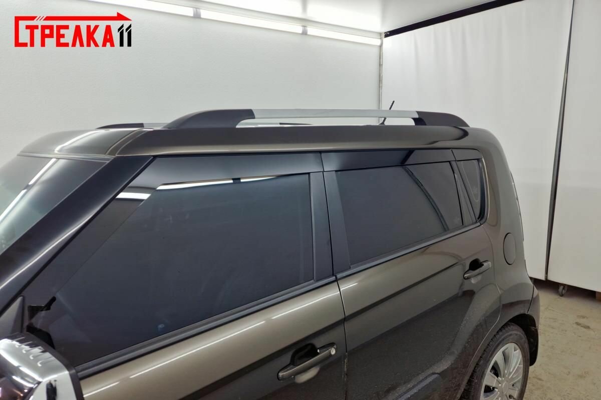 KIA SOUL 2008-2014 - 2D Дефлекторы окон черные