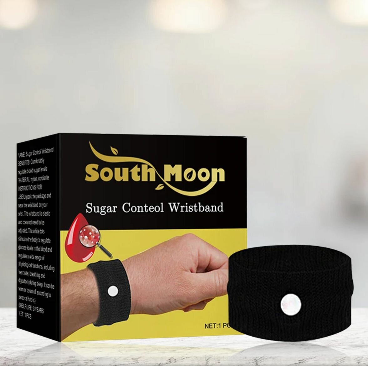 Нейлоновый браслет для контроля сахара в крови