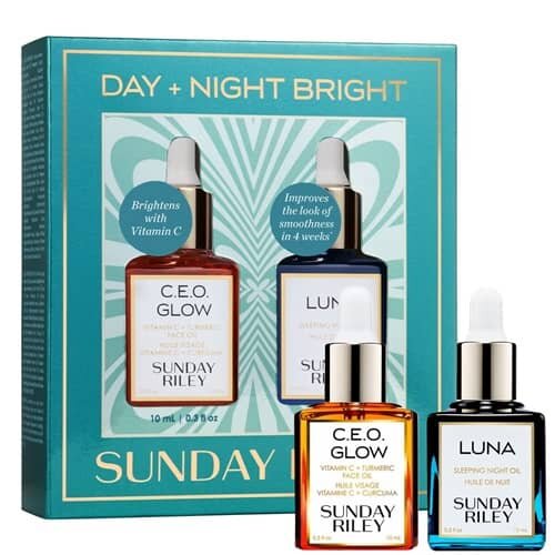 Набор косметики для ухода за кожей SUNDAY RILEY Day+Night Bright 2x10ml