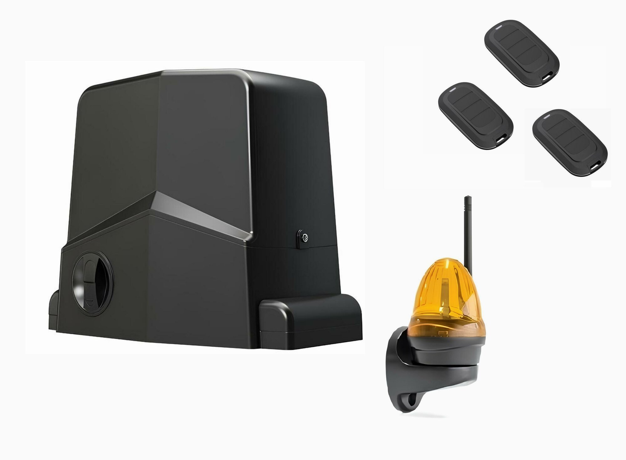 Автоматика для откатных ворот ARW-1000MKIT LK-Т3, комплект: привод, сигнальная лампа, 3 пульта