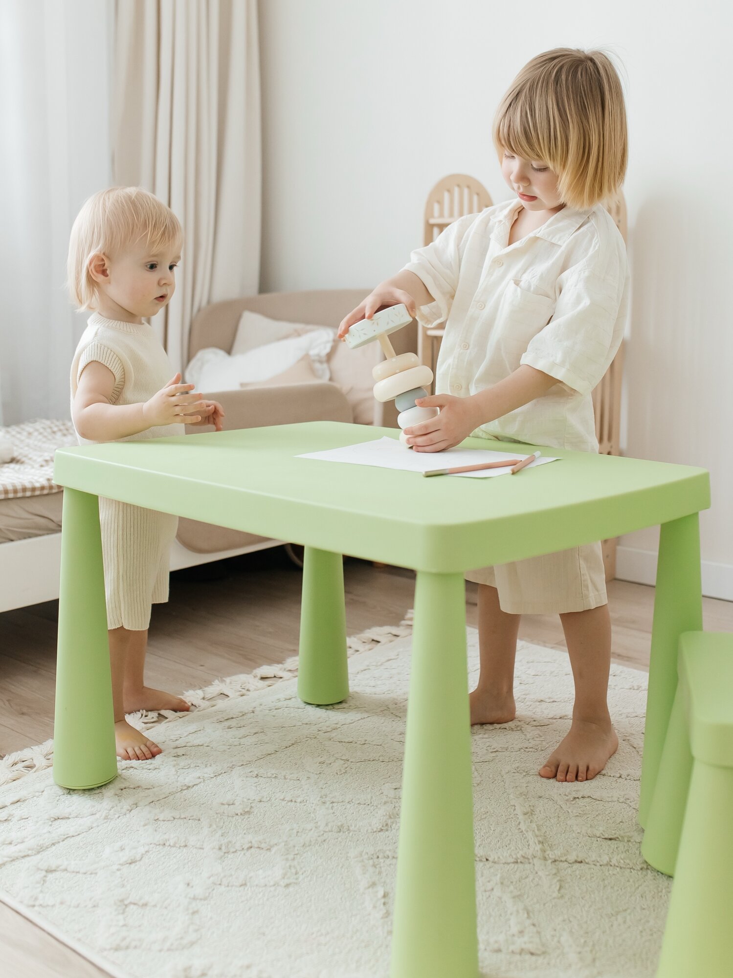 Стол детский MINI, цвет: зеленый