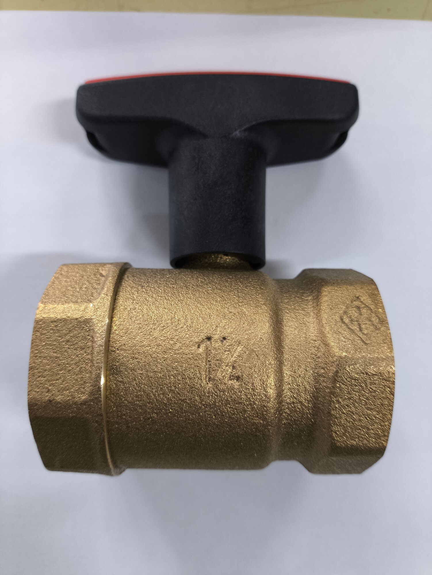 Heimeier Шаровой бронзовый кран ВР-ВР, с ручкой, Heimeier Globo H, Ду32, 10 бар