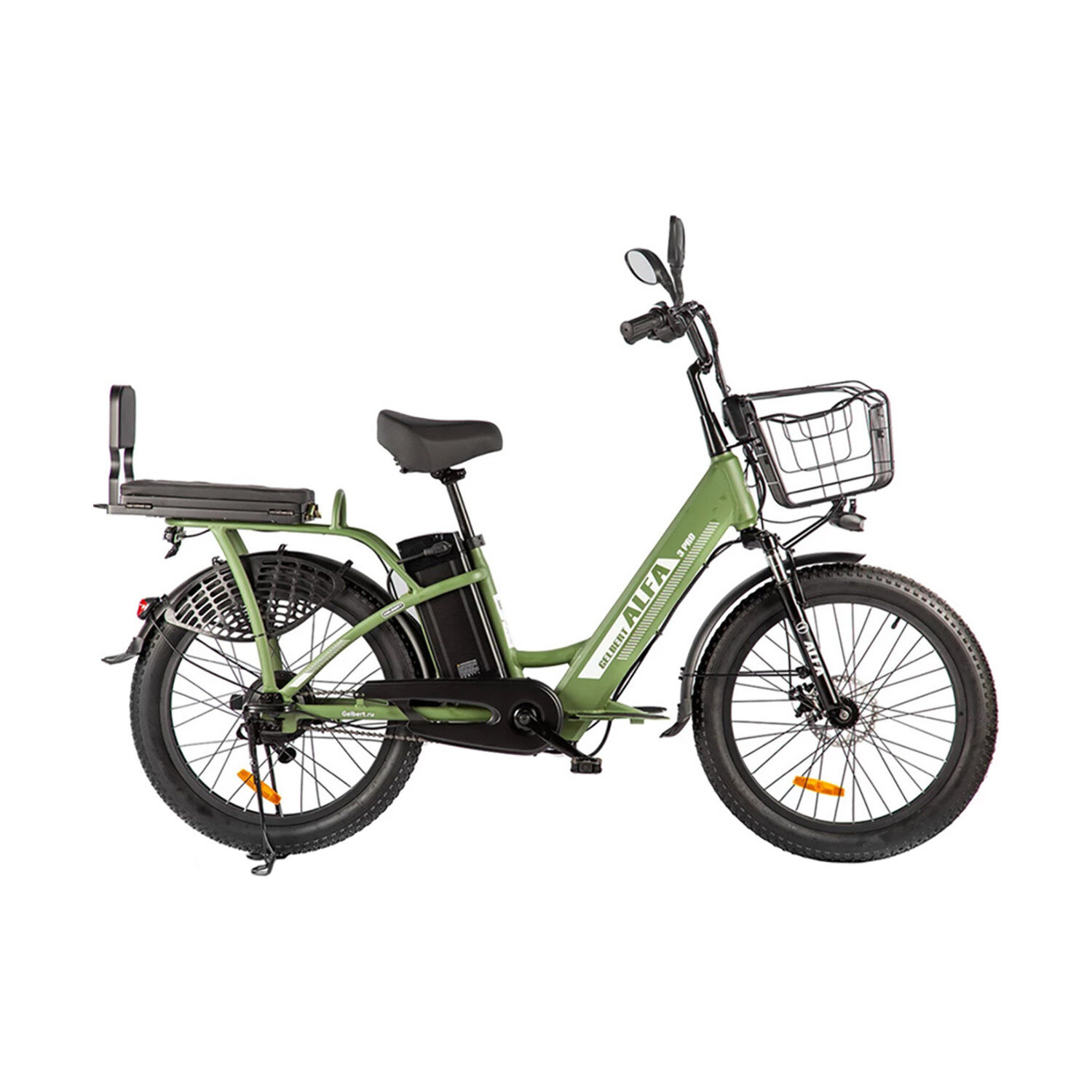 Электровелосипед Gelbert (Eltreco) ALFA 3 PRO Зелёный, для мужчин ,500