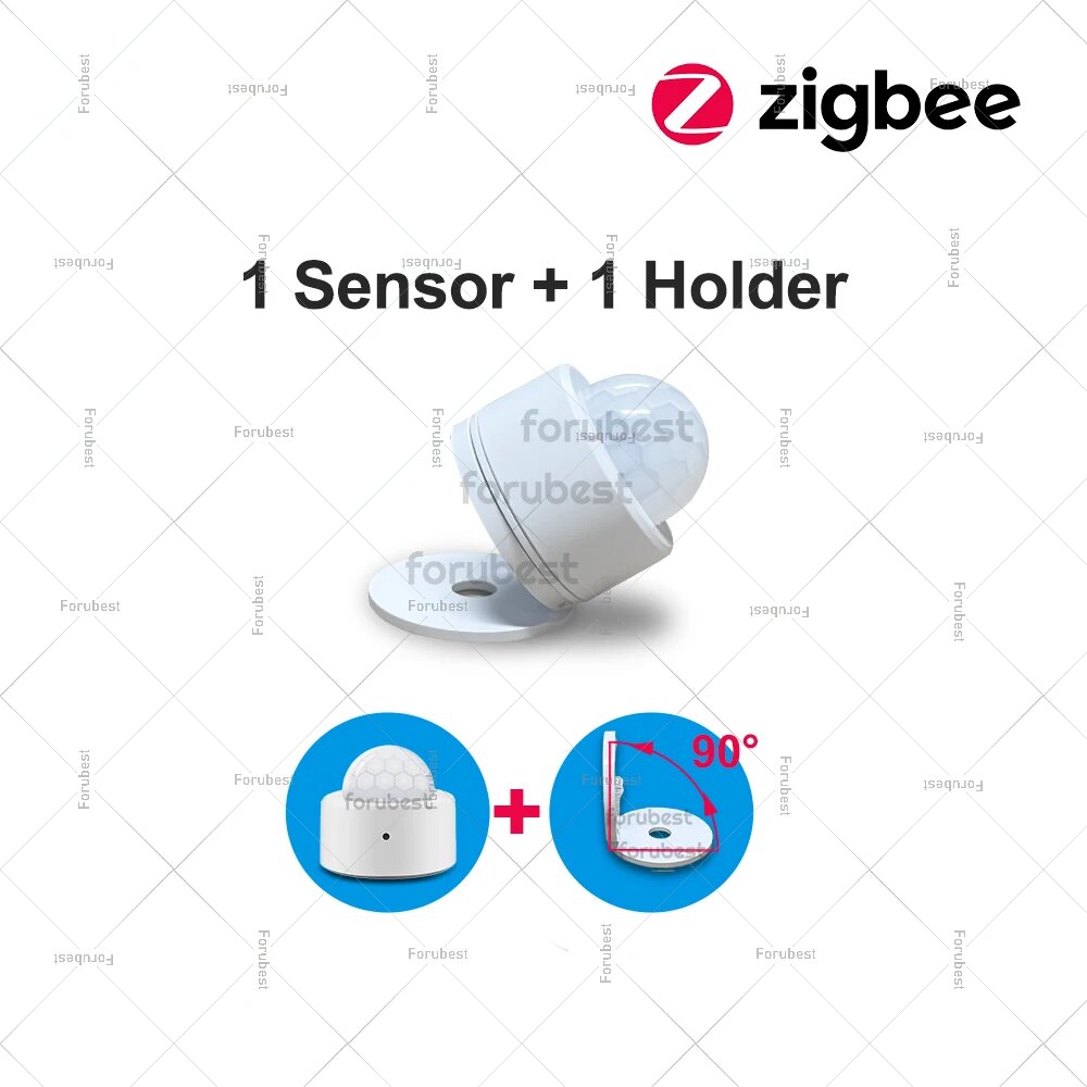 Zigbee мини датчик движения PIR 1 Sensor 1 Holder
