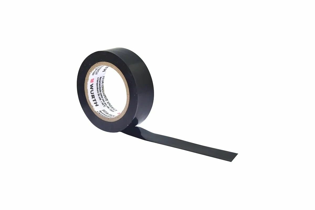 Изолента черная Wurth 18мм х 0,1 х 10м (компл. 2шт.)