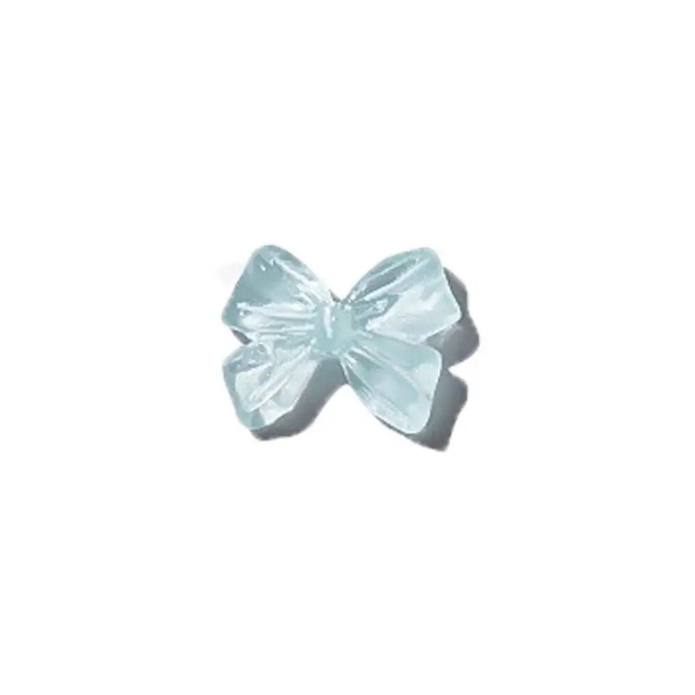 Украшения для ногтей 3D бантики из смолы 5 шт. Синий, blue