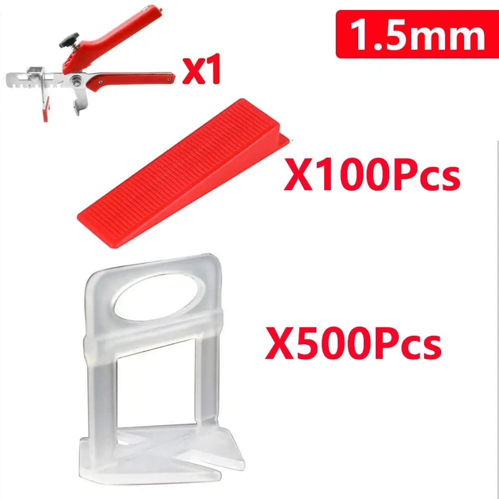 Система выравнивания плитки Kit12 1.5mm (601pcs)