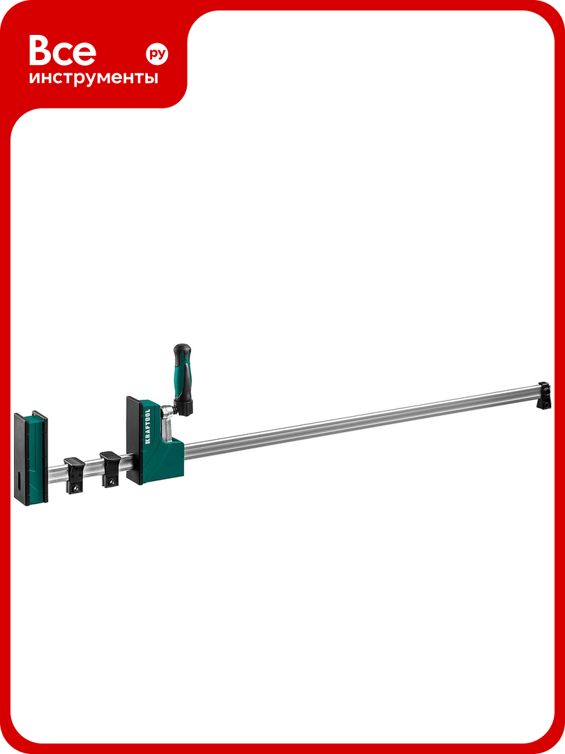 Струбцина KRAFTOOL EK-1000/95 мм, корпусная 3224-10, с большой площадью прилегания