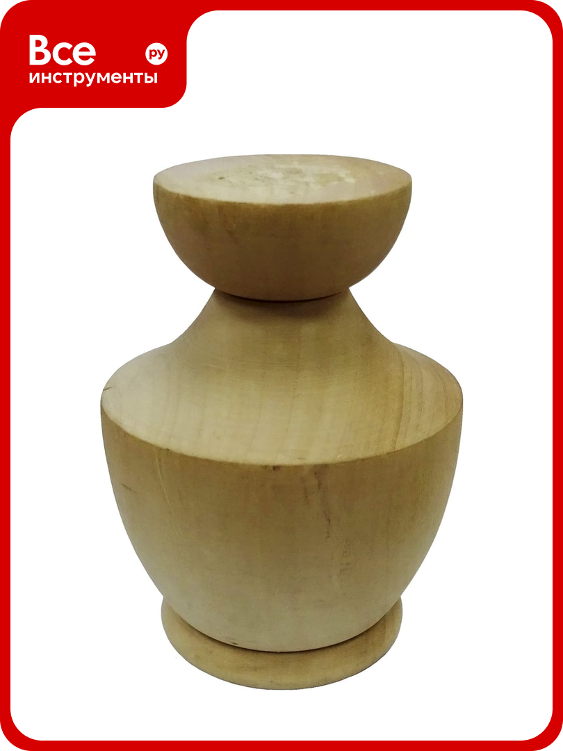 Опора меб. дерево Левша №200 d65 натур. дерево У8-9719, для использования в качестве ножки