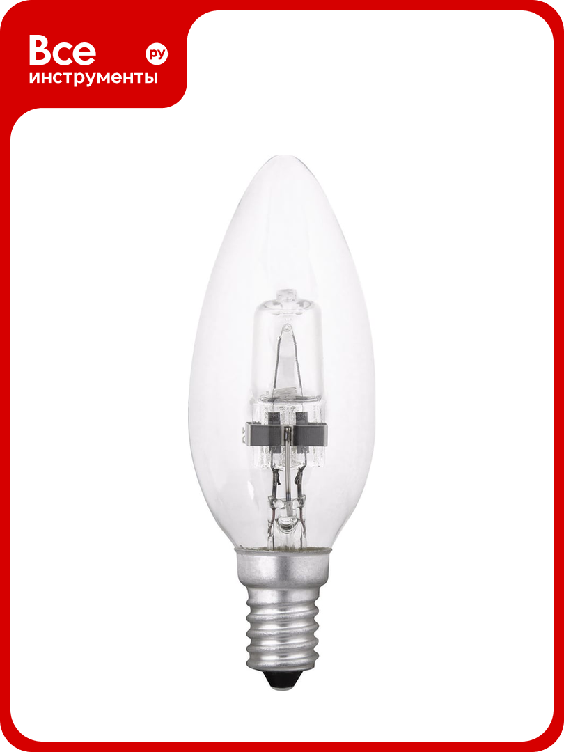Галогенная лампа Jazzway PH-C35 42Вт clear E14 230/50Гц 1005311, 12 В, соответствующим цоколем
