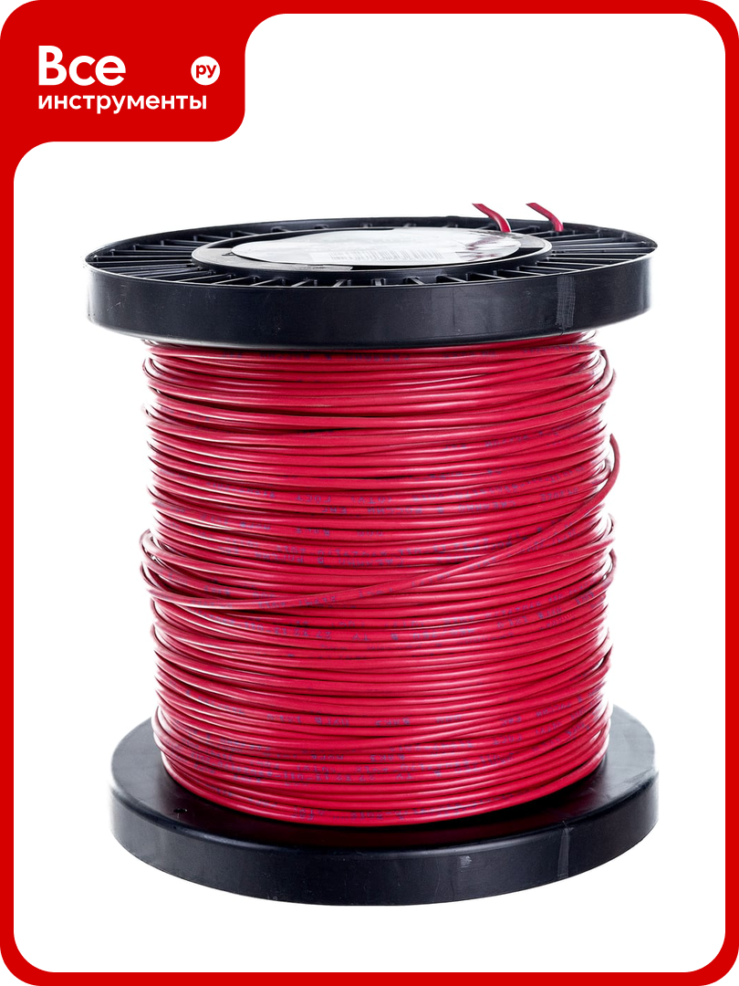 Провод ПУГВ Торкабель 1,0 красный 100м на катушке 0749524536991