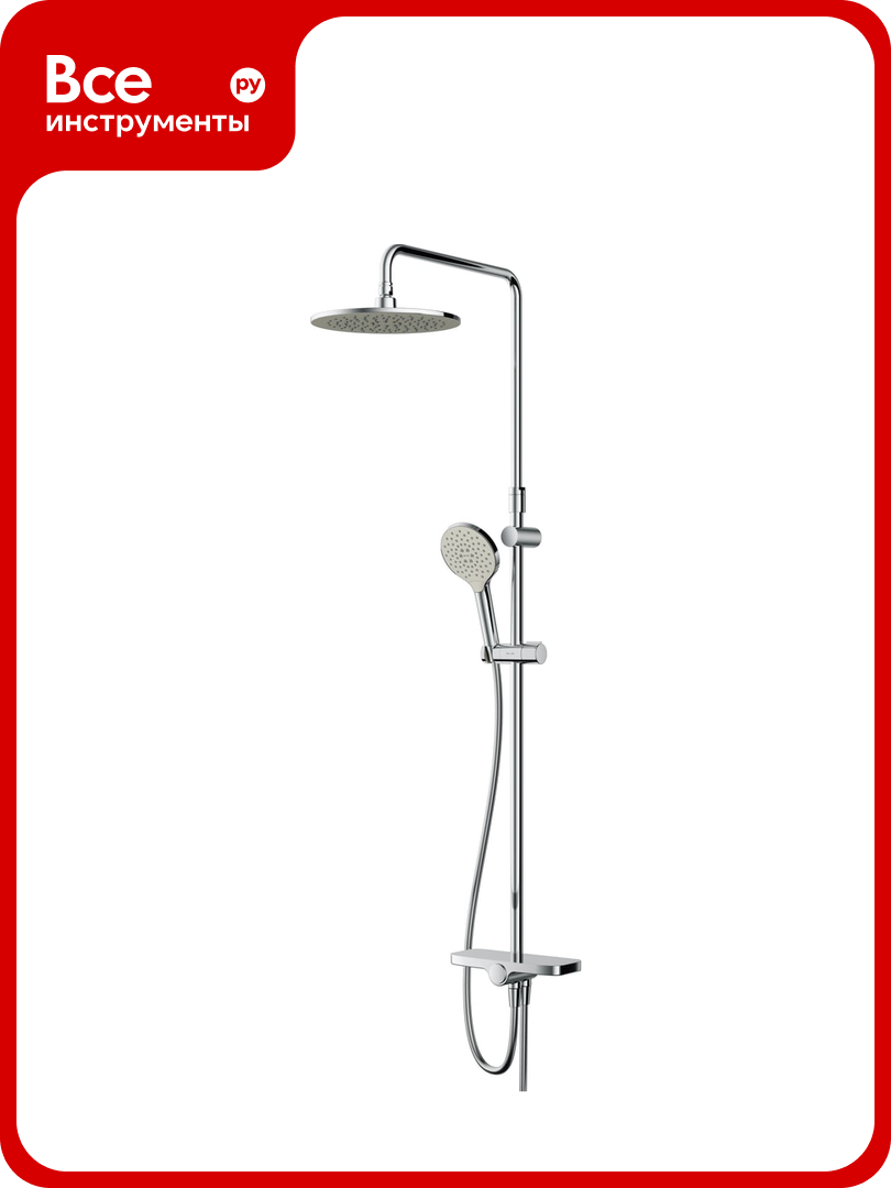 Душевая система AM.PM Like верхний душ 250 мм, ручной душ 120 мм, людей любого роста