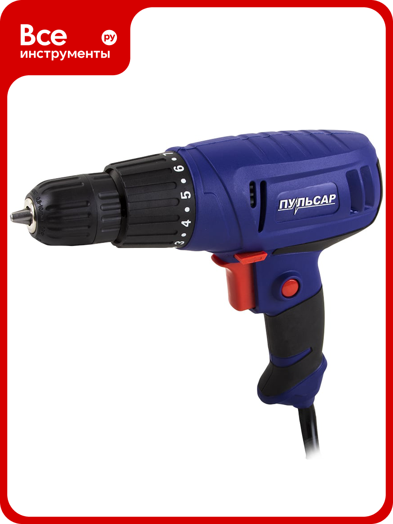 Сетевой шуруповерт пульсар ДШ 300 792-216, из 9 вариантов крутящего момента