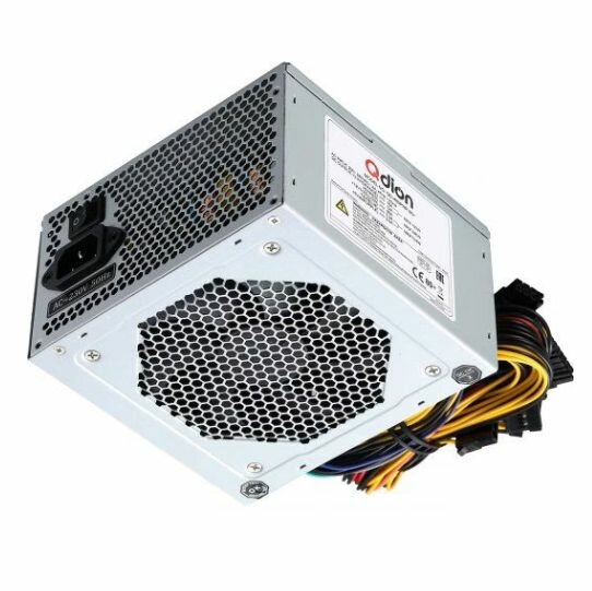 Блок питания FSP QD-450PNR (QD-450PNR 80+) серебристый - 80 Standart, ATX 20+4 пин, 4 pin + 4 pin CPU, 5 SATA, 1 x 6+2 pin PCI-E