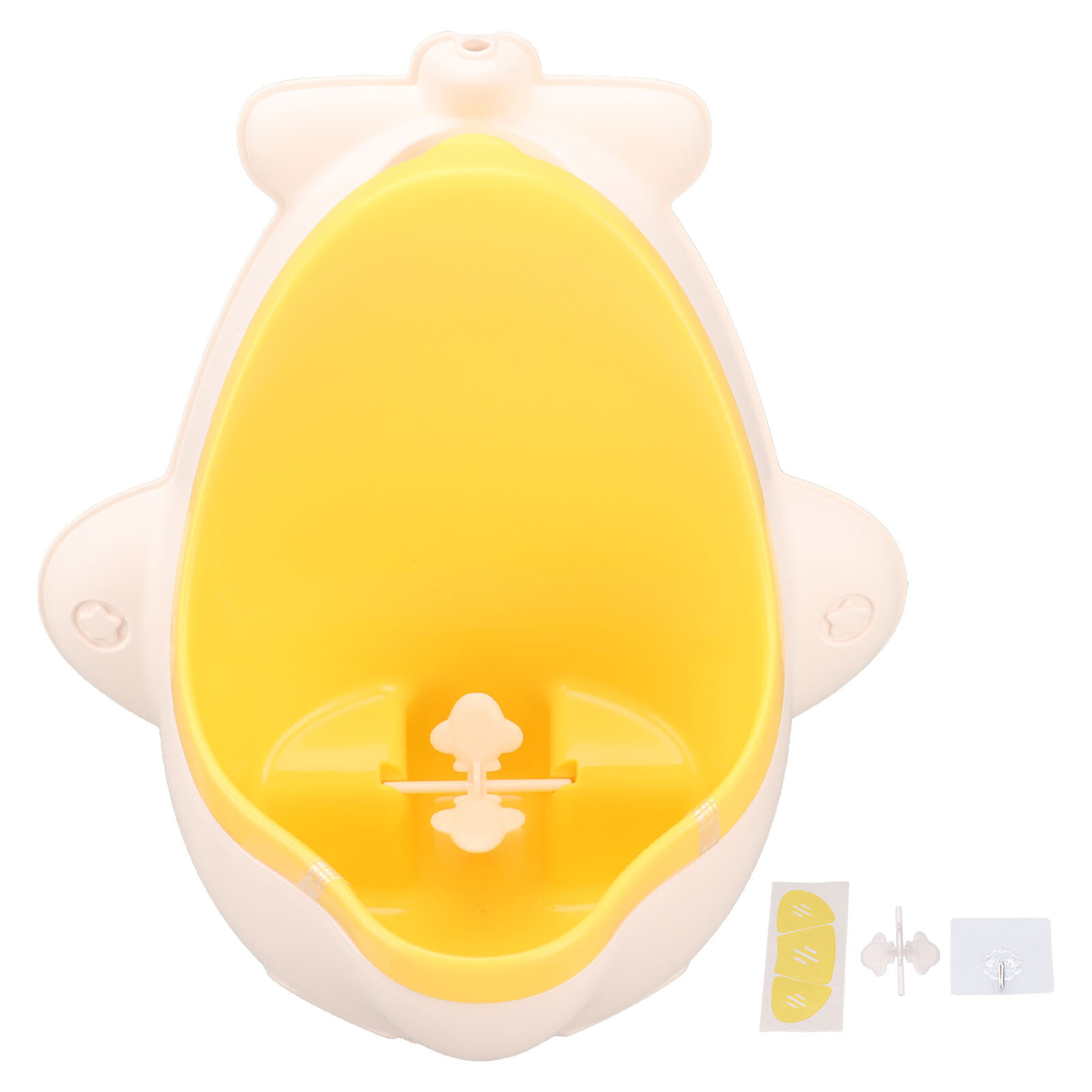 Приучение к горшку для мальчиков, писсуар стоя, съемный регулируемый унитаз для малышей, желтый.