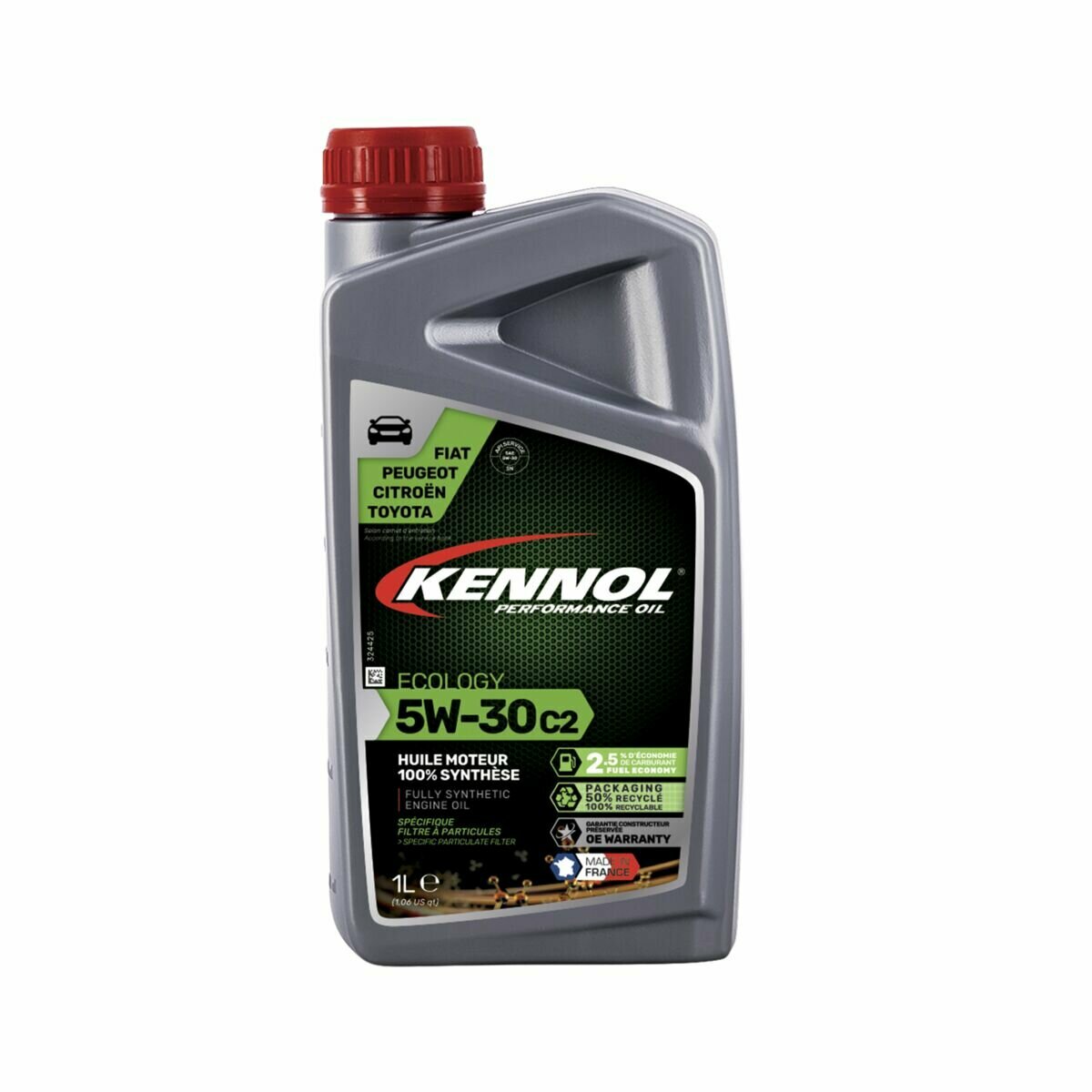 Масло Моторное Kennol Ecology C2 C3+ 5W-30, 1Л.(Kennol 193321)