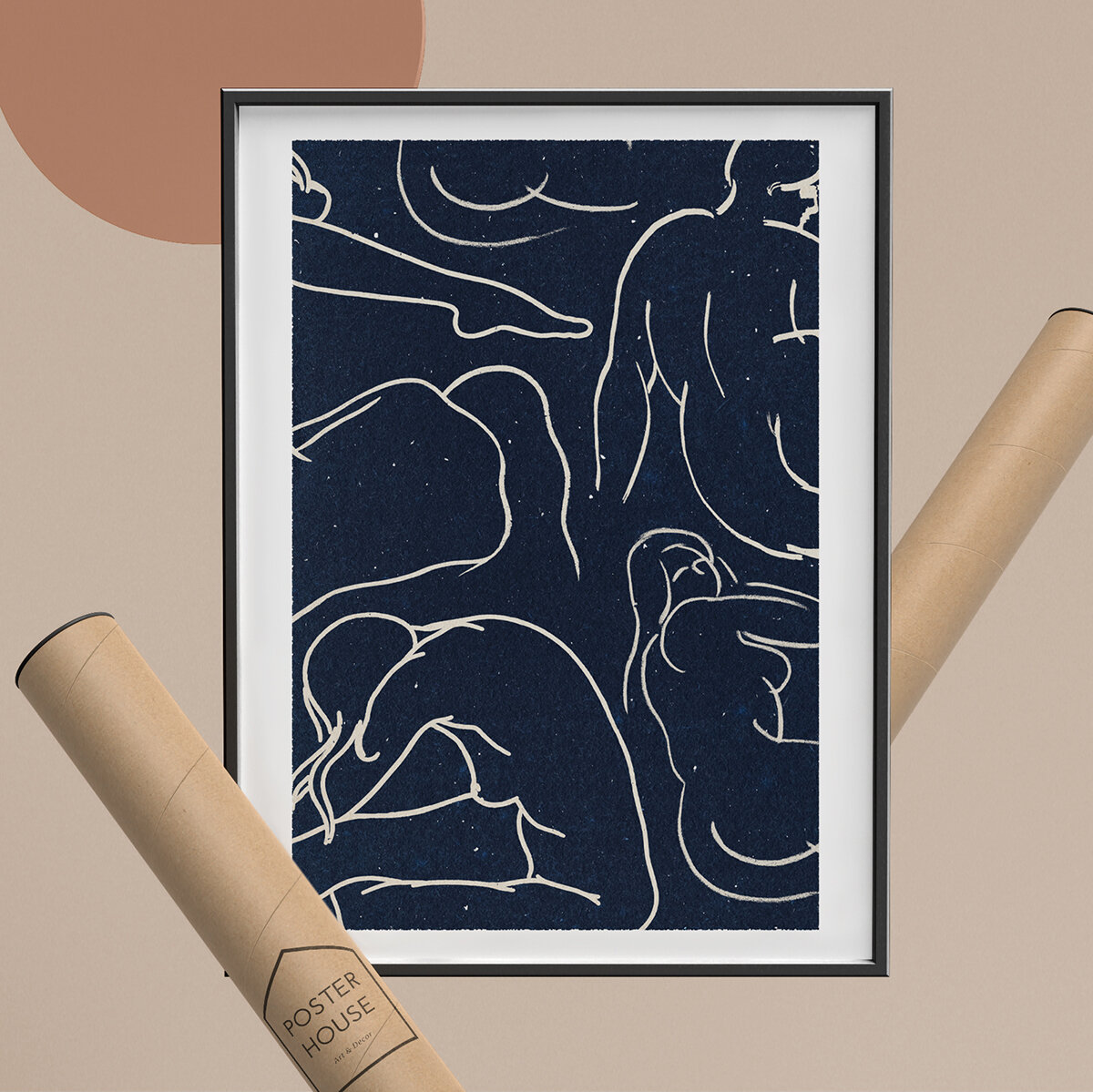 Постер Абстракция линии 30х40 см без рамы/ Абстрактный, минималистичный плакат/ Минимализм/ Эстетичный плакат, постер для интерьера дома, офиса, декор стен