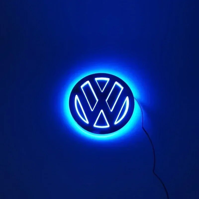 Светодиодный логотип 5D 11 см для Volkswagen: задний значок, подсветка передней решетки для VW CC, Bora, Golf, Jetta, Polo, Magotan, Passat лавандовый
