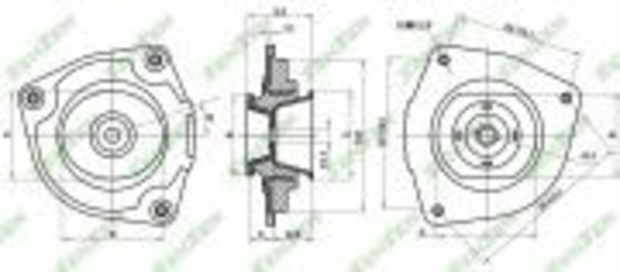 Опора Амортизатора Переднего Левого Nissan Note 1.4/1.6/1.5Dci 06>(Sensen M61089)