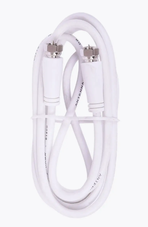 Антенный кабель Schwaiger SAT F-Plug/F-Plug, белый, длина 10 м