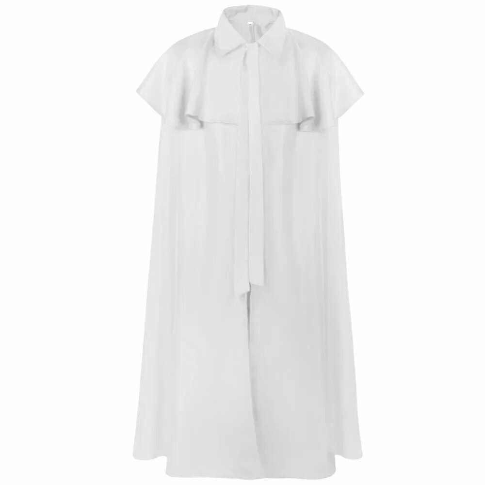 Винтажный черный плащ Белый, М, white