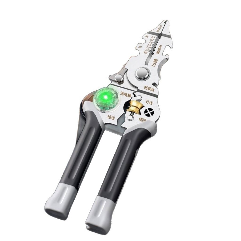 Инструмент для зачистки проводов 10 в 1. Щипцы для зачистки проводов для резки и протягивания проводов.