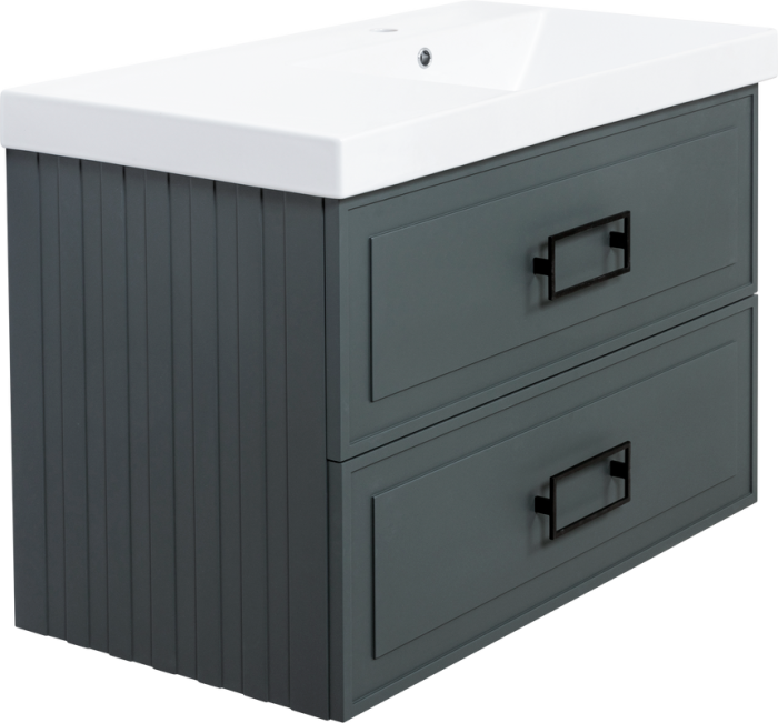 Тумба для комплекта La Fenice Cubo Twin 90 серая