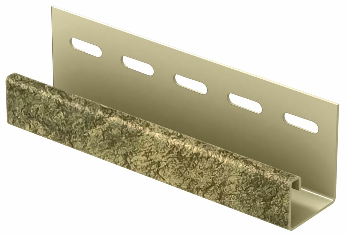 Ю-пласт J-планка (j-профиль), Стоун-хаус таганай вулканический, 1 шт