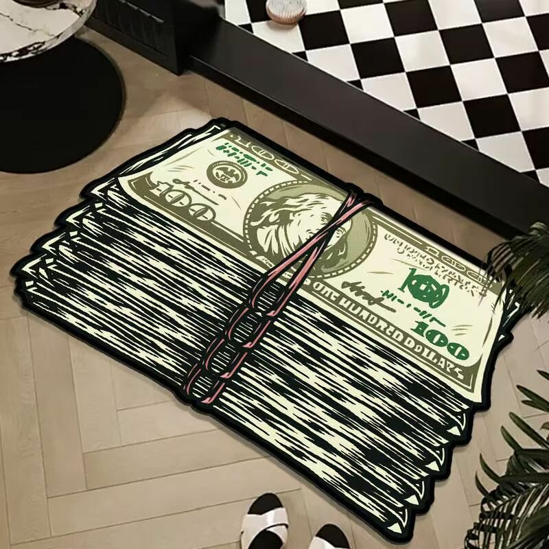 Коврик универсальный доллар, придверный, прикроватный, в гостиную ,80*50cm