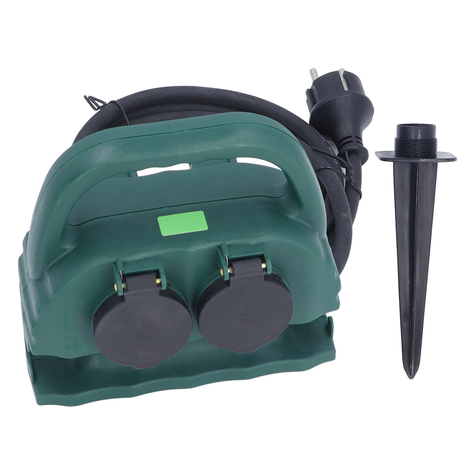 Садовая розетка 16A 3680Вт 4 розетки IP44, водонепроницаемая с кабелем 2м