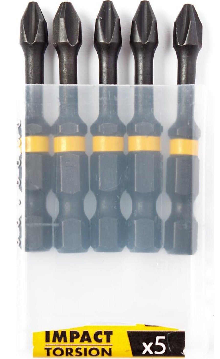 Бита для шуруповерта DeWalt / ДеВолт Impact Torsion ударная, стальная, наконечник PH2, длина 50мм, 5шт. / инструменты