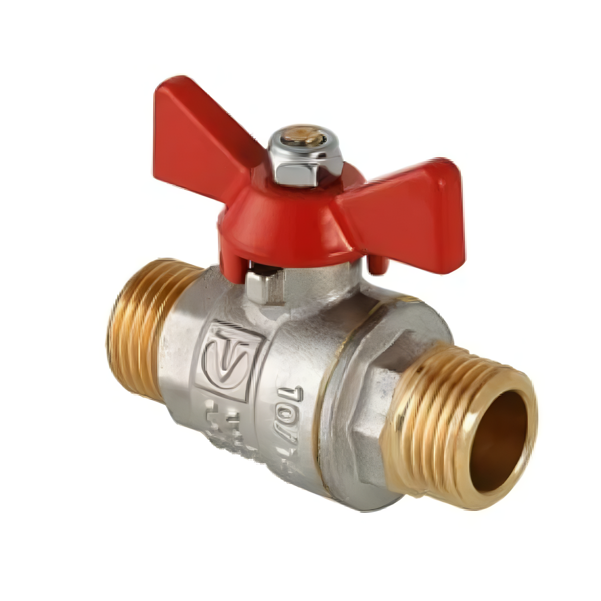 Кран шаровый ручка-бабочка 1" НР/НР BASE сделан из прочных и качественных материалов