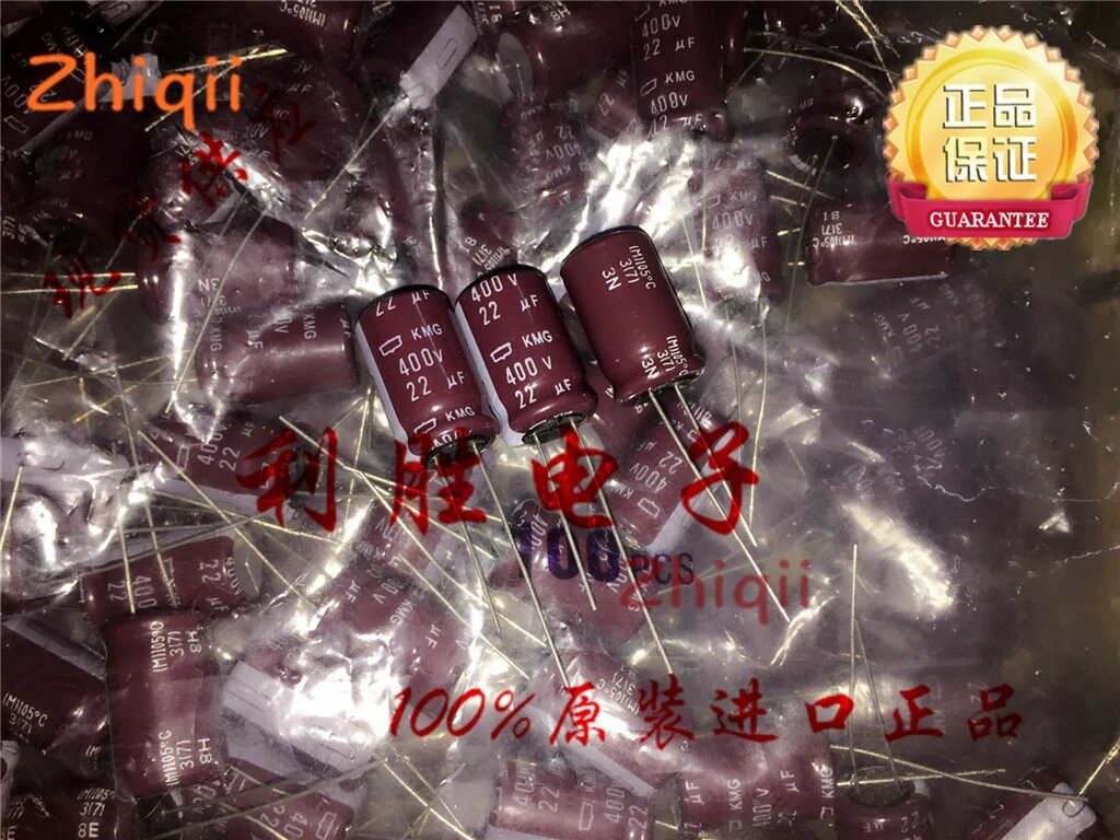 Оригинальные электролитические конденсаторы NIPPON CHEMI-CON 22 мкФ 400 В 10pcs