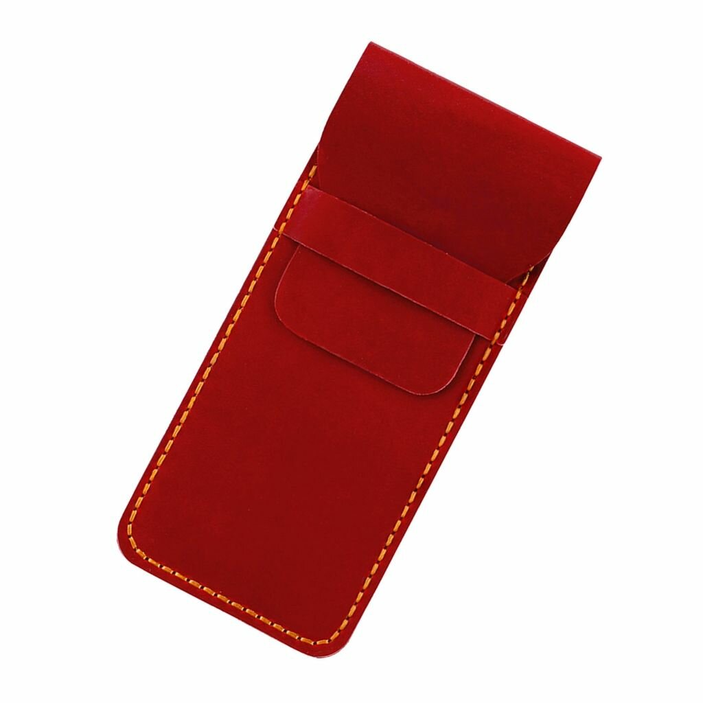 Винтажный кожаный футляр для ручек