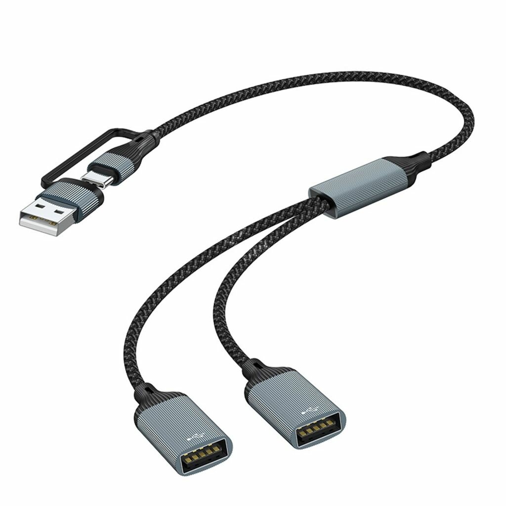 USB-адаптер typec extender splitter-два в одном-один в двух