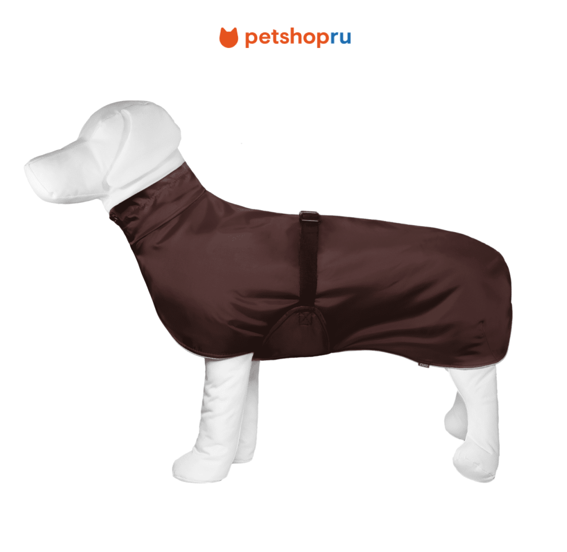 Lelap одежда Попона "Эльзас" для собак, коричневый, L, спинка 58 см