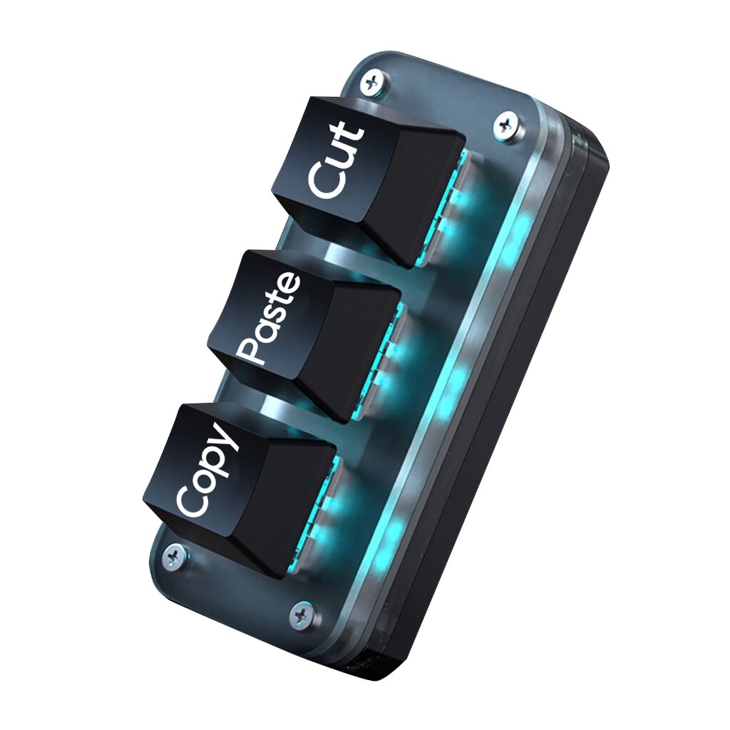 3 клавиши Mini Gaming Keyboard Настраиваемые клавиатуры программирования для Photoshops