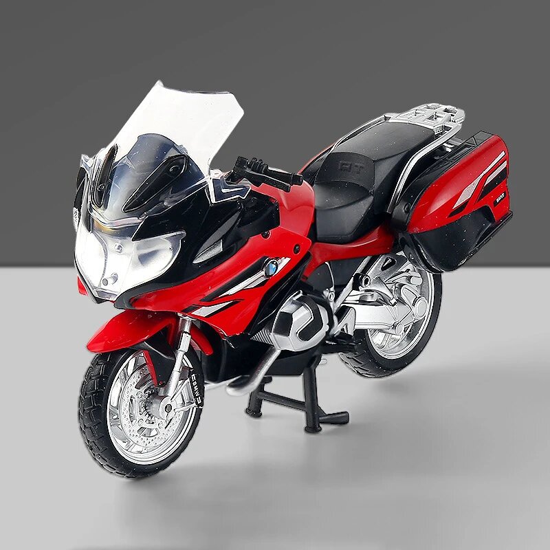 Игрушечный мотоцикл BMW R1250RT масштаба 1:18, Красный