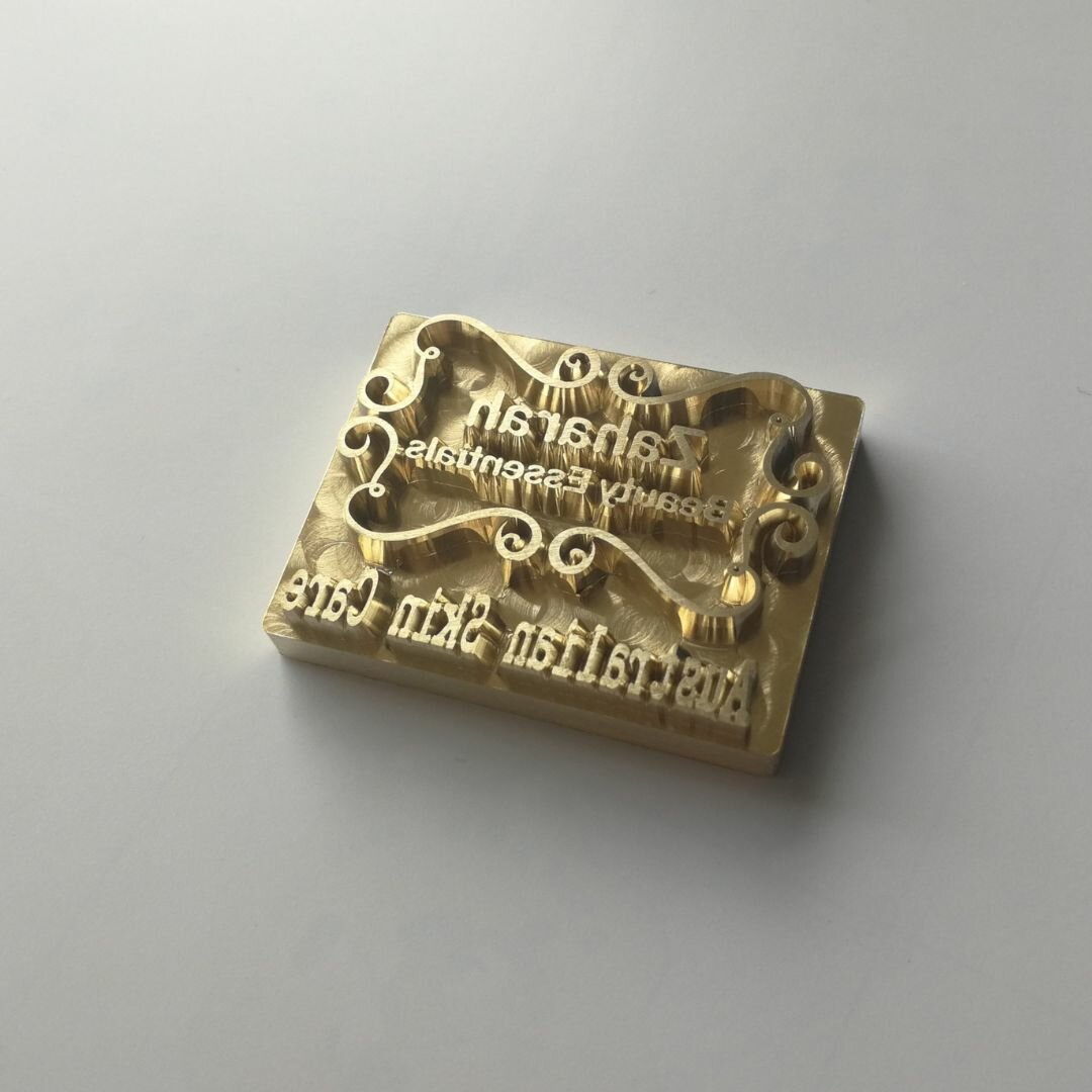 Клише для тиснения кожи, Латунный, персонализированный, 20cm