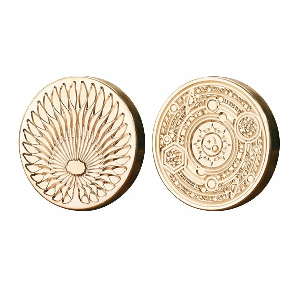 Серия Реинкарнация : печать из сургуча с медной головкой летающие спирали и таинственная вселенная